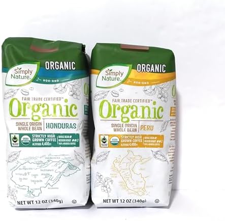 Amazon.com : Simply Nature Organic Single Origin Whole Bean Coffee ...