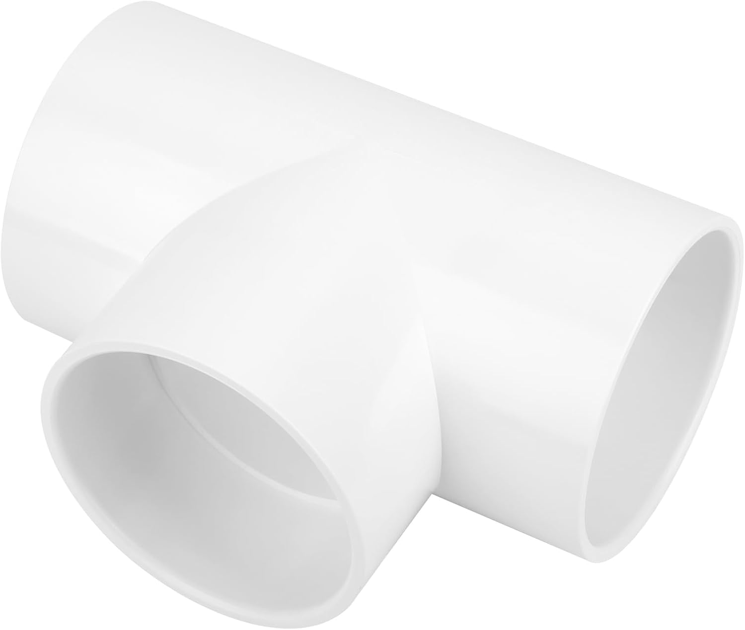 Amazon.com: 3 Way 4" PVC Tee Pipe Fittings Adapter (Socket x Socket x ...