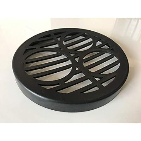 Gulley Grid Drain Cover Lid Black Pvc 6 Inch 150Mm Round: Amazon.co.uk ...