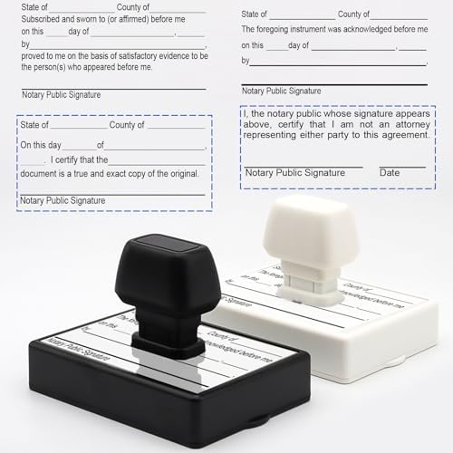 Amazon.com : Customizable Notary Stamps (Notary Stamp with Selectable ...