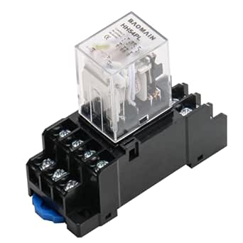 Amazon.com: Baomain General Purpose Power Relay HH54PL DC 24V Coil LED Indicator 14 pin Terminal ...