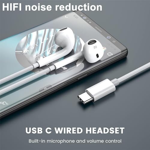 iPhone 15 USB C HeadphonesCertifis Apple MFi for iPhone 15 Pro/15 Pro ...