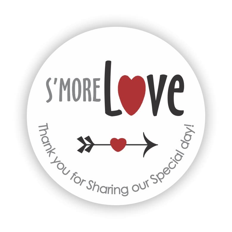 Amazon.com: S'more Love Stickers - Thank you for Sharing our Special ...