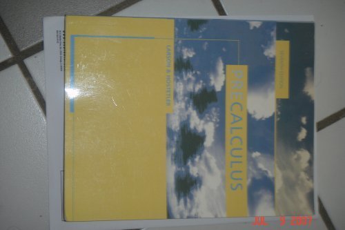 Precalculus, 7th Edition: Larson: 9780618808618: Amazon.com: Books