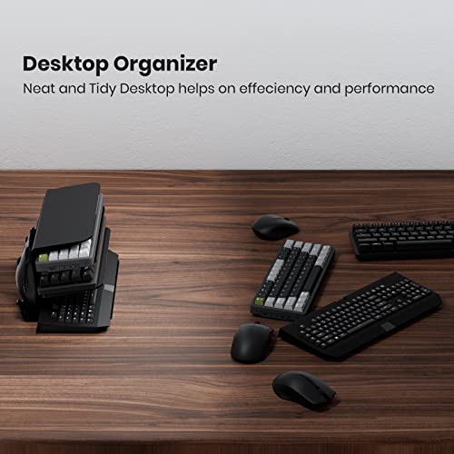 Snapklik.com : Acrylic Keyboard Mouse Storage Rack, 3-Tier Keyboard ...