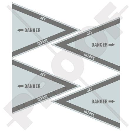 Amazon.com: DANGER JET INTAKE LowVis NATO RAF USAF US Navy Aircraft ...