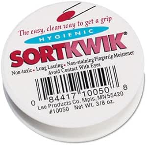 Sortkwik® Fingertip Moisteners MOISTENER,SORTKWIK,3/8OZ (Pack of100 ...
