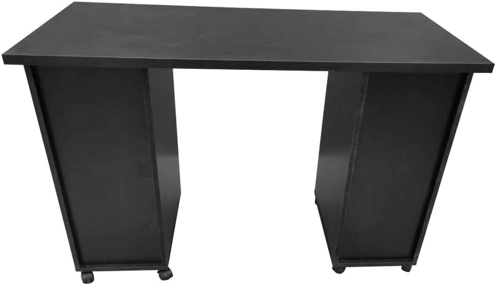 Amazon.com: Black Computer Desk with 4 Drawers, 1 Door and 1 Storage ...