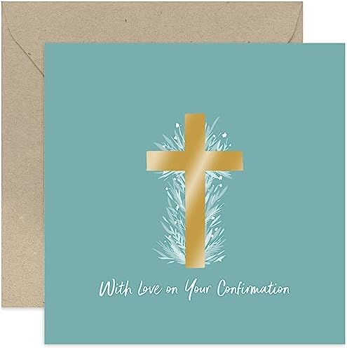 Amazon.com: Old English Co. Floral Confirmation Card for Girl or Boy ...