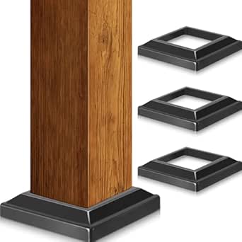 Taiyin 4 Pcs One Piece Post Skirt Galvanized Steel Base Cover Skirt ...