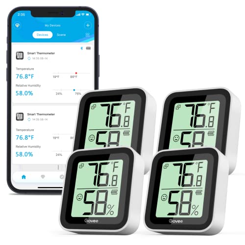 Govee Bluetooth Thermometer Hygrometer Digital Temperature Humidity ...