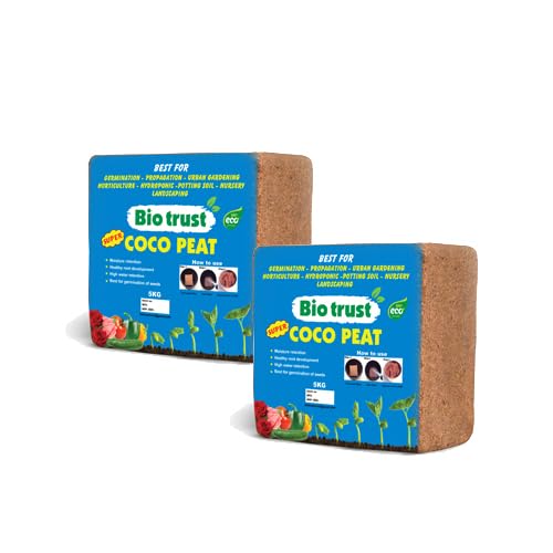 Bio Trust Cocopeat 10 kg Block | cocopeat for Plants Growing| Coco Peat ...