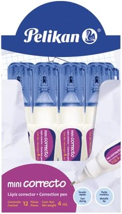 Pelikan Mini corrector Líquido 4ml. Caja con 12 Piezas : Amazon.com.mx ...