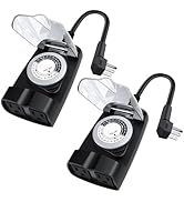 Amazon.com: G-ELEK Outdoor Timer Outlet Waterproof, 24 Hour Outdoor ...