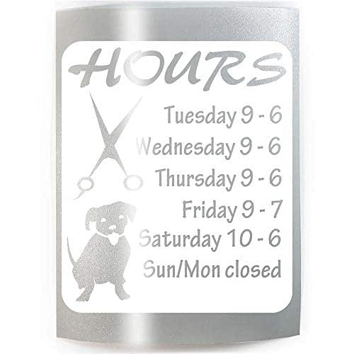 Amazon.com: PET GROOMING HOURS - ADD YOUR CUSTOM WORDS, COLOR & SIZE ...