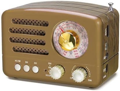Poste Radio Vintage Rétro, PRUNUS J-180 AM/SW/FM Radio Portable ...