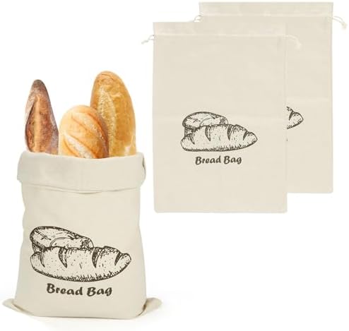 Amazon.com: Bread Bags for Homemade Bread 2 Pcs 13 ×18 Inches Reusable ...