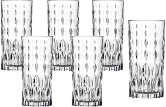 Buy (Pack of 6) Premium Water/Juice Glass for Home, Office Party ...