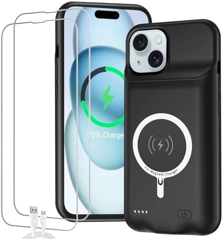 Amazon.com: BAHOND Battery Case for iPhone 15 Plus, 6000mAh ...