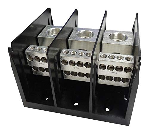 1343585 - Panel Mount Barrier Terminal Block, 420 A, 600 V, 3 Pole, 1 ...