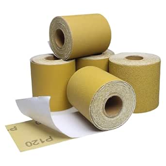 Total 25 Yards 2-3/4" Wide PSA Continuous Sanding Paper Roll - 80, 120 ...