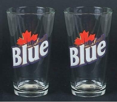 Amazon.com | Labatt Blue Beer Pint Glasses Set of 2: Beer Glasses