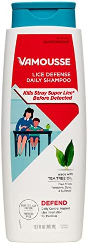 Amazon.com: Vamousse Head Lice Defense Daily Shampoo, Homeopathic ...