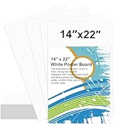 Amazon.com : 50Pcs 11" x 14" Poster Board White Small Poster Board Bulk ...