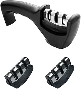 Amazon.com: Knife Sharpener Kit, 3-Stage Quality Kitchen Knife ...