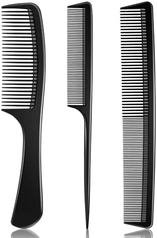 Amazon.com : 4 Pieces Combs for Women and Man, Premium Black Carbon ...