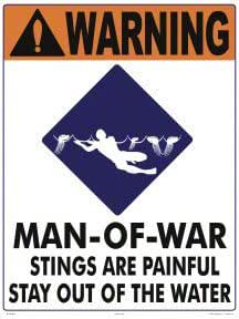 Amazon.com: Warning Man Of War Sign 6615Ws1824E : Everything Else