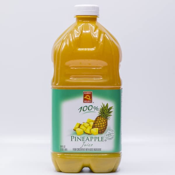 Amazon.com : Sunny Select, 100% Pineapple Juice, 64 Ounce : Grocery ...
