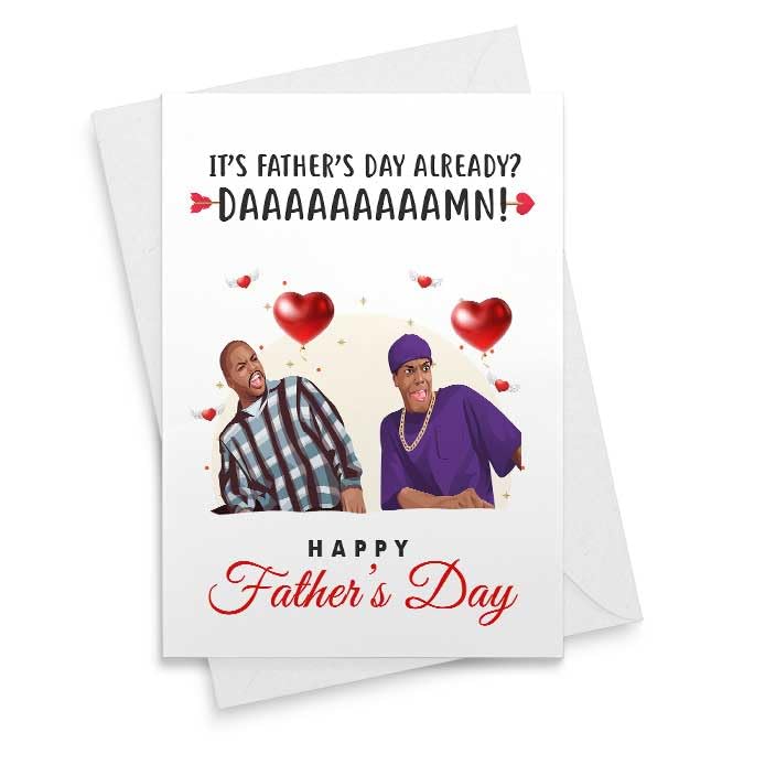 Funny Friday Father's Day Card - 90s Pop Culture, Hip Hop, Cult Classic ...