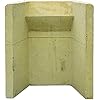 Vintage Decor 16/18 Inch Clay Fire Back Surround Solid Fuel Open Coal ...