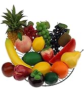 Meiwlong - 18 piezas de frutas falsas de plástico para decoración ...