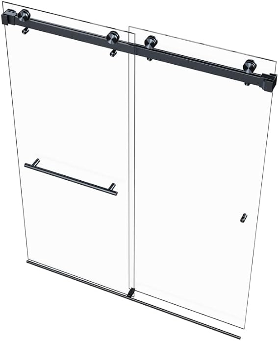 Eurotech Showers VITRA-200 56.5-59" W x 78" H Frameless Shower Door ...