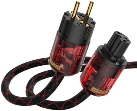 Brollitest 1x High-end Hi-Fi Power Cable with European Schuko Plug ...