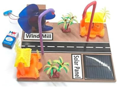 Buy ERH India Wind Mill Solar Panel Science Project Working Smart City ...