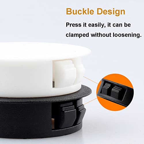 Qrity 10 Pcs Plastic Hole Plugs, 25mm Round Button Plugs, Snap on Type ...