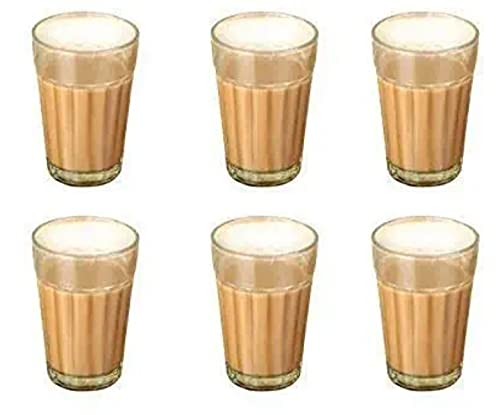 Buy Adaraforever Tea Glasses Set of 6 175 Ml Tea Cups Set of 6 Chai ...