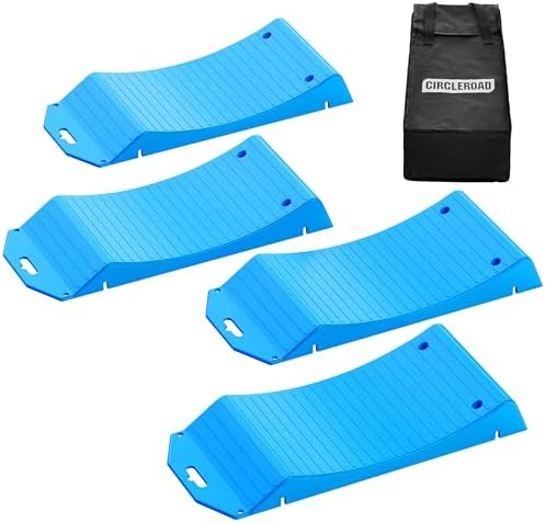 Amazon.com: CircleRoad Tire Saver Ramps 4 Pack, 6000 lbs Heavy Duty RV ...
