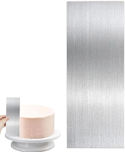 1PCS Metal Cake Scraper Silver Cake Scraper Buttercream Smoother ...