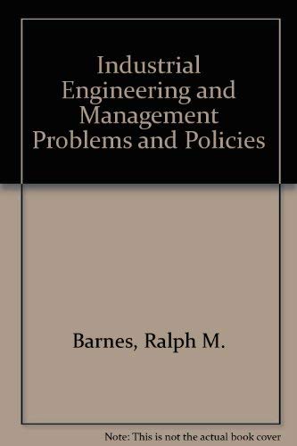 Amazon.com: Industrial Engineering and Management Problems and Policies ...