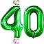Amazon.com: KatchOn, Giant Red 40 Balloon Number - 40 Inch | 40 Year ...