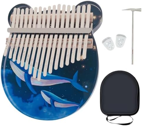 Amazon.com: HONHAND Kalimba 17 Keys Thumb Piano, Easy to Learn Portable ...