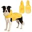 Amazon.co.jp: Nyoniko drt007-Yellow-S) Dog Raincoat, Pet Raincoat ...