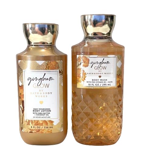 Amazon.com : Bath & Body Works Gingham Glow Body Lotion and Body Gel ...