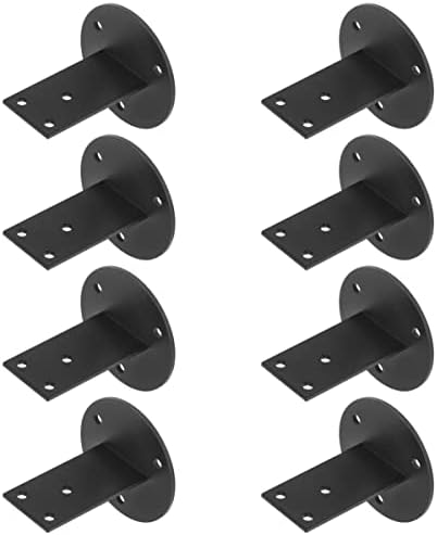 Amazon.com: OTTFF 8 Pack Black Stair Handrail Bracket for Square Wood ...