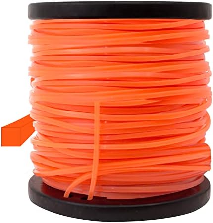 Zeqeey Square Strimmer Line 2.4mm x 100m Wire Cord Rope Trimmer Nylon ...
