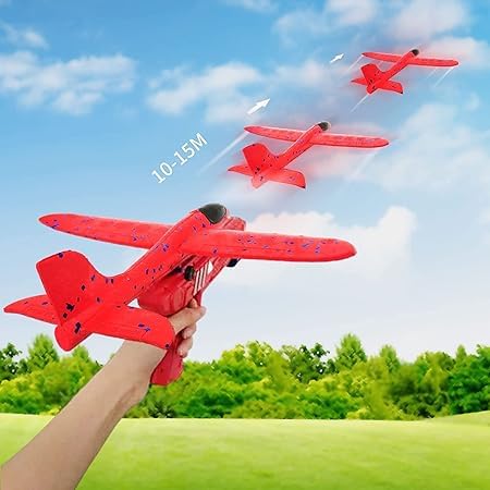 YRTOYS Airplane Launcher Toys, Foam Glider Catapult Plane Toy Gun for ...